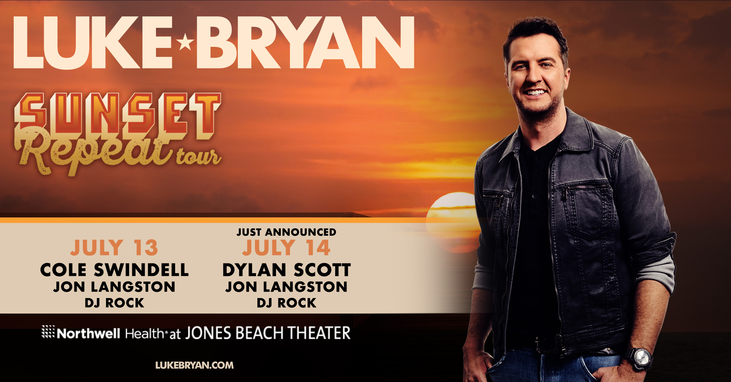 Luke Bryan Adds Second Show to Sunset Repeat Tour at Jones Beach