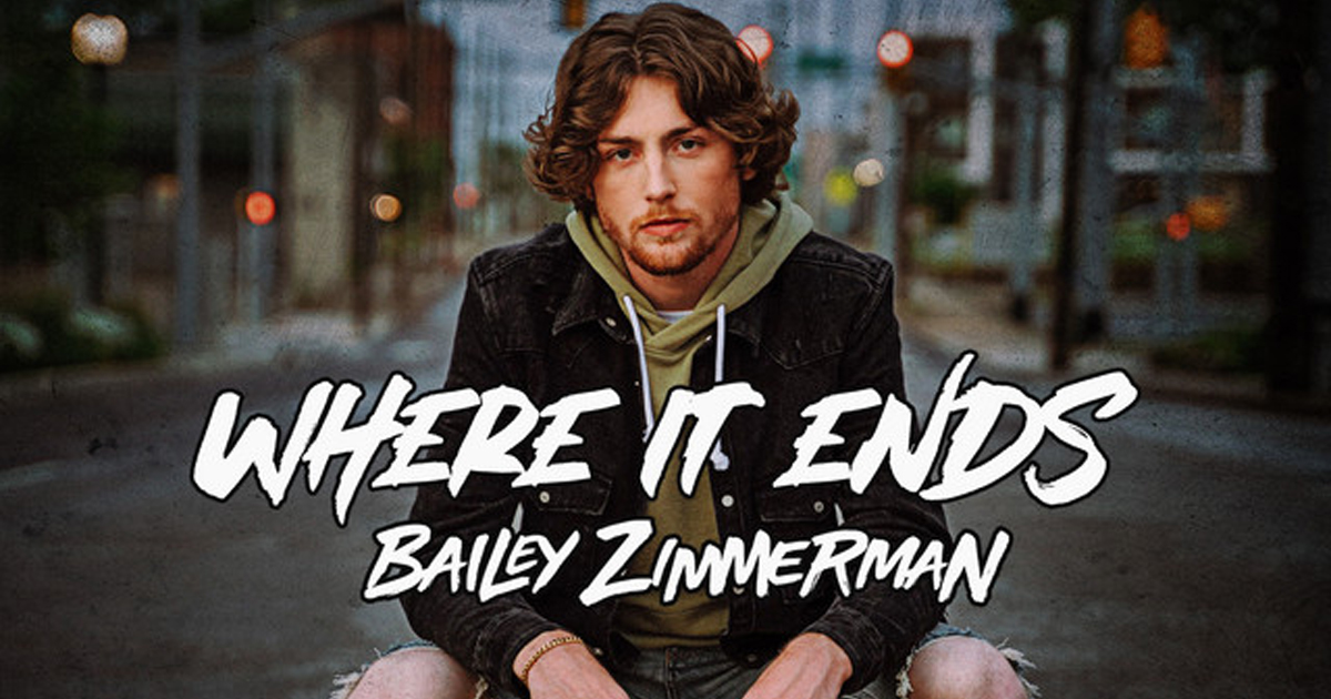 Bailey Zimmerman Goes Number One with "Where It Ends"